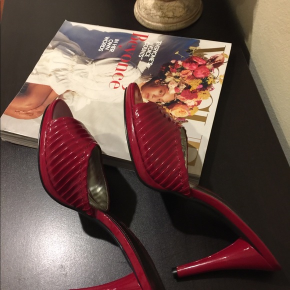 Style & Co. | Shoes | Red Patent Leather Mule | Poshmark